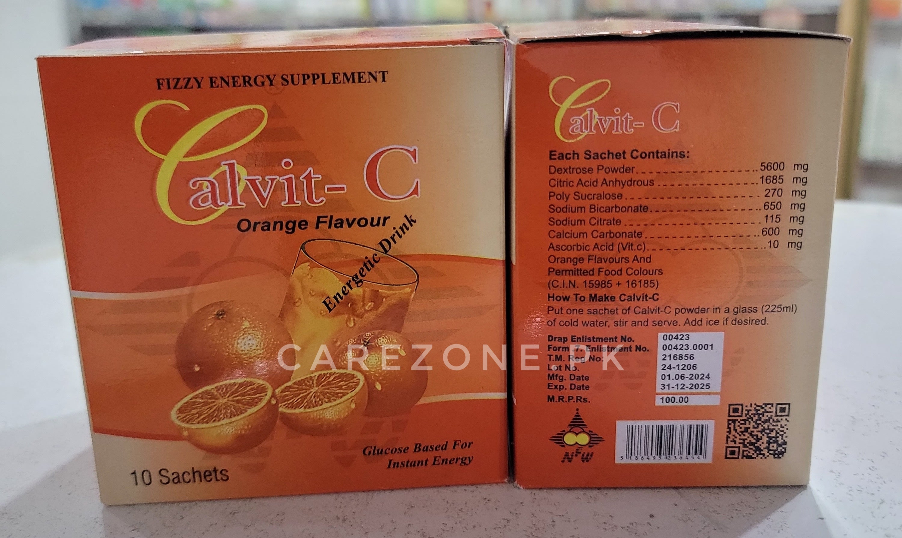Calvit-c sachet (Calcium +Vitamin D3) Orange flavor – Carezone.pk(One-stop wholesale medicine ...