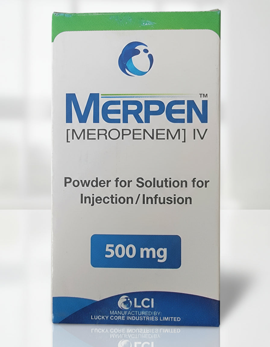 Merpen 500mg Injection IV (Meropenem)- Meropenem injection price in Pa ...