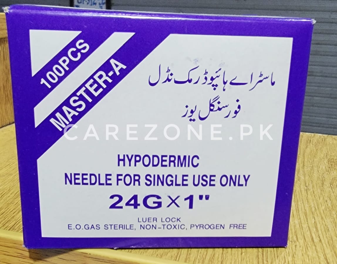 Master-A Needle 24G x 1" | Sterile Disposable Injection Needle | 100 P ...