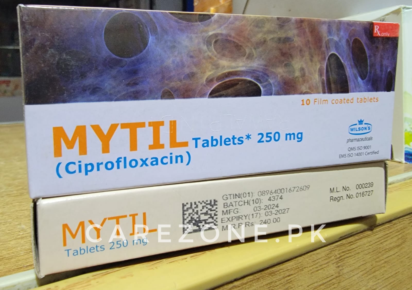 Mytil 250mg Tablets – Ciprofloxacin | Broad-Spectrum Antibiotic | 10 T ...