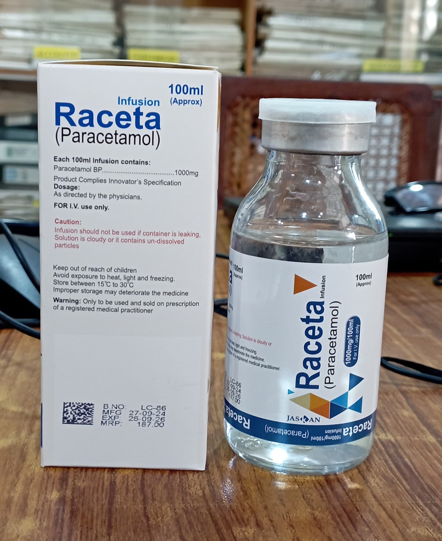 Raceta 100ml Paracetamol infusion – Carezone.pk(One-stop wholesale ...