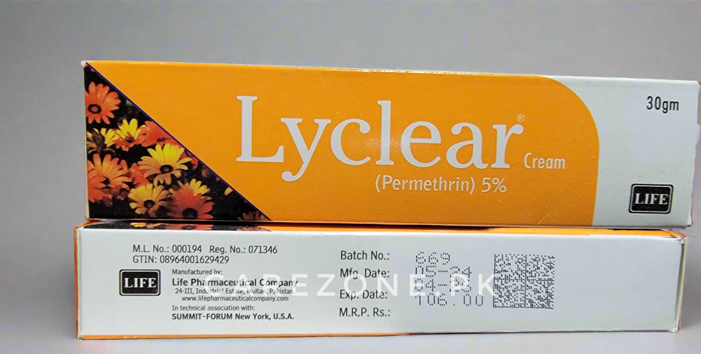 Lyclear Cream 30gm – (Permethrin 5%) Anti-Scabies & Lice Treatment ...