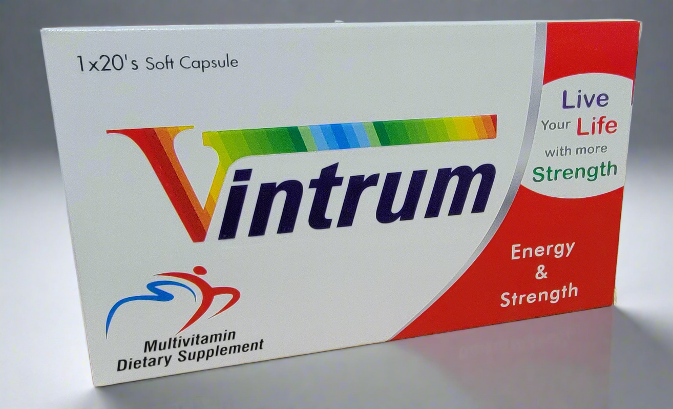 Vintrum capsule (Multivitamin Dietary Supplement)- 20 capsule- Centrum ...