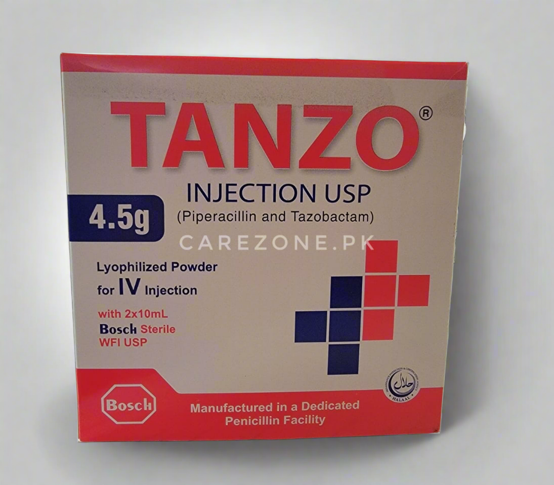Tanzo Injection 4.5g injection – (Piperacillin & Tazobactam) – Carezone ...