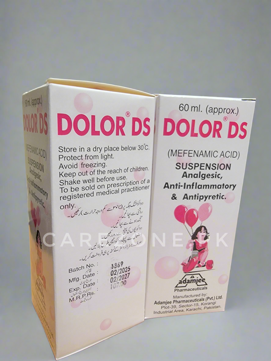 Dolor DS Syrup (Mefnamic acid) – Carezone.pk(One-stop wholesale ...