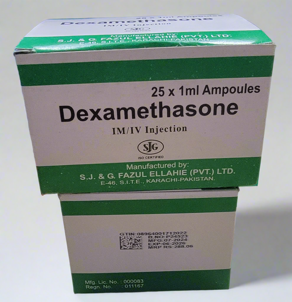 Dexamethasone Injection | IM/IV| 25 x 1ml | Dexa SJG – Carezone.pk(One ...