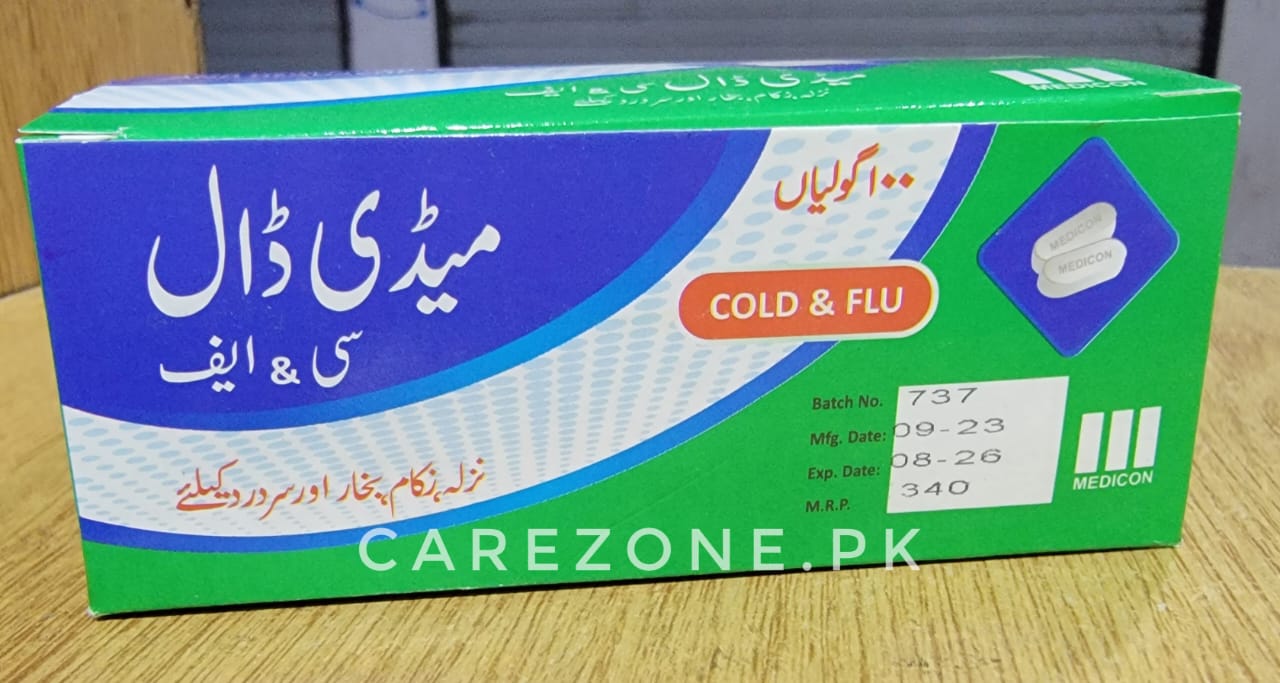 Medidol CF Tablets| Cold & Flu Relief | 100 Tablets – Carezone.pk(One ...