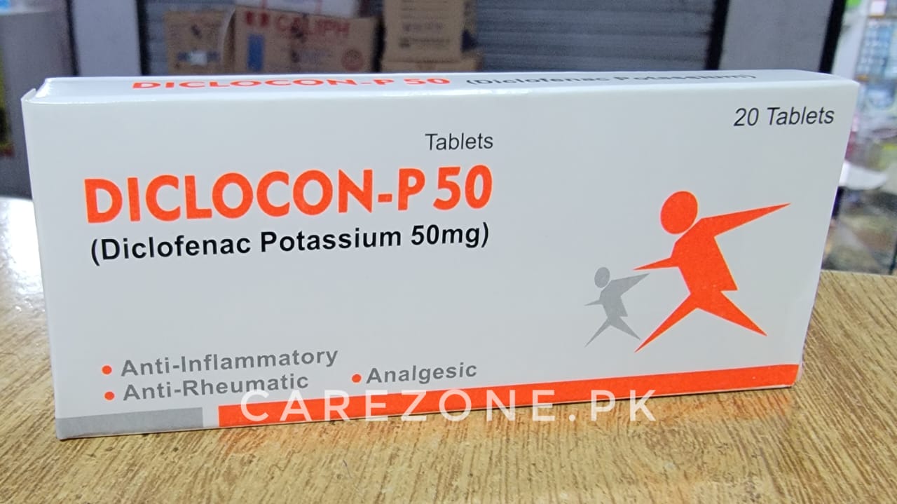 Diclocon-P 50 Tablets – Diclofenac Potassium 50mg | Pain Relief | 20 T ...